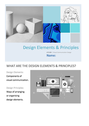 Elements & Principles Of Design | Scheme Of Work | Teaching | Classwork ...