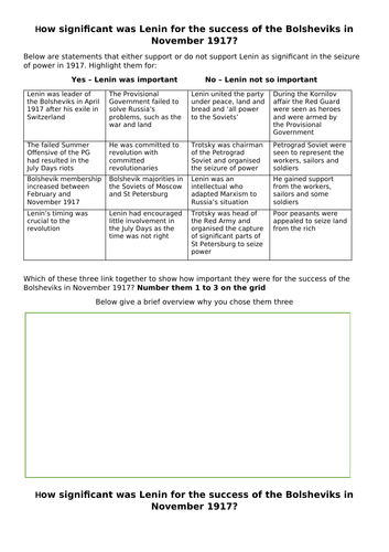 CIE iGCSE Russia Depth Study | Teaching Resources