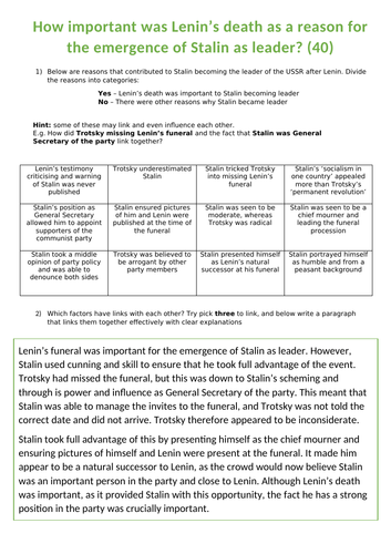 CIE iGCSE Russia Depth Study | Teaching Resources