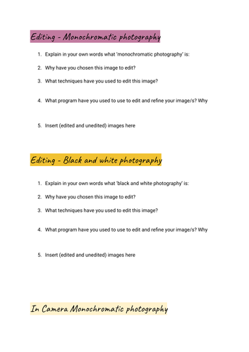 BTEC LEVEL 3 Media Extended Diploma | Unit 27: Digital Photography ...