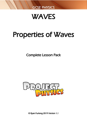 GCSE Physics Properties of Waves Complete Lesson Pack (with Practical ...