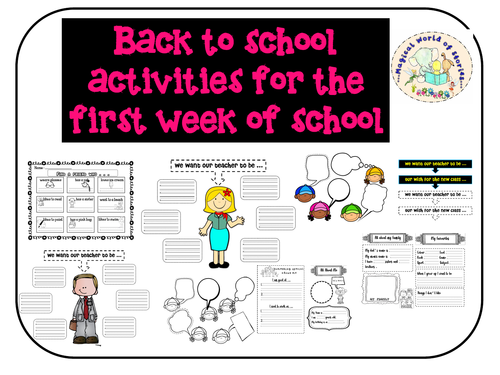 Back to School ( First week activities bundle) | Teaching Resources
