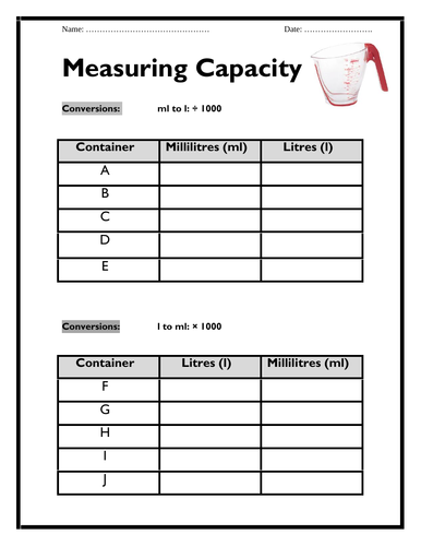 **Measuring Length & Capacity** | Teaching Resources