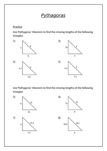 10 GCSE Foundation Geometry Worksheets | Teaching Resources