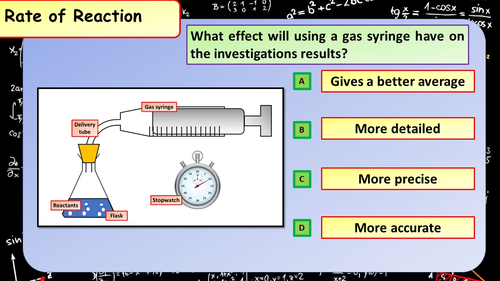 £1 ONLY! KS4 AQA GCSE Chemistry (Science) Rate of Reaction Multiple ... £1 ONLY! KS4 AQA GCSE Chemistry (Science) Rate of Reaction Multiple ...