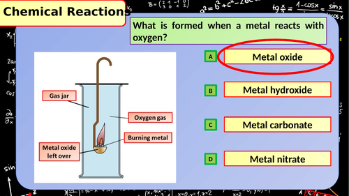 £1 ONLY! KS4 AQA GCSE Chemistry (Science) Chemical Reactions Multiple ...