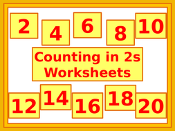 Counting in 2s Differentiated Worksheets | Teaching Resources