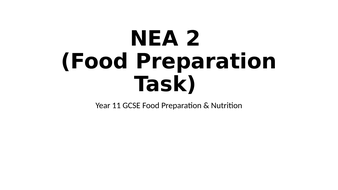 AQA NEA 2 FP Task Guidance PP | Teaching Resources
