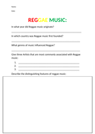 Reggae Music history | Teaching Resources