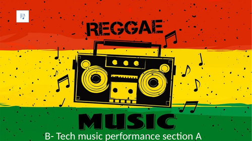 Reggae Music history | Teaching Resources