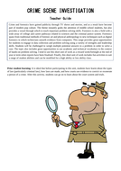 Crime Scene Investigation | Teaching Resources