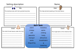 English- Setting description- Story writing | Teaching Resources