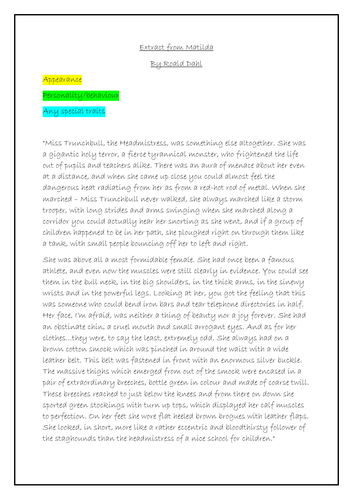 English KS2- Story Writing- Character description | Teaching Resources