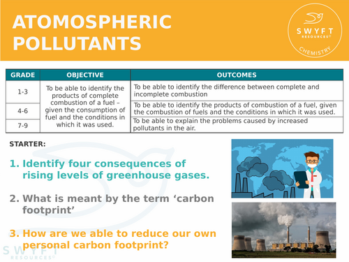NEW AQA GCSE Chemistry - The Earth's Atmosphere | Teaching Resources