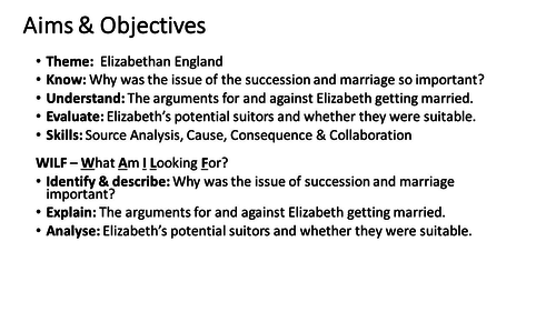 Love Island: Who should Queen Elizabeth I marry? | Teaching Resources