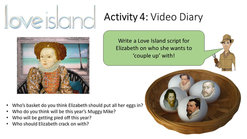 Love Island: Who should Queen Elizabeth I marry? | Teaching Resources