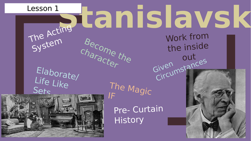 Stanislavski Year 12 Practitioners | Teaching Resources