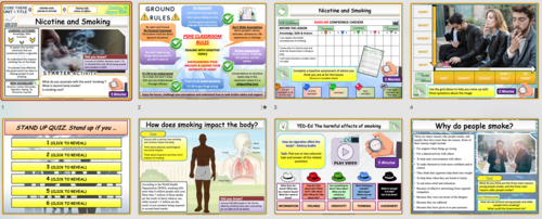 Nicotine + Smoking PSHE Lesson | Teaching Resources