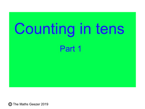 Year 1 Multiplication & Division - Counting in 10's (pptx) | Teaching ... Year 1 Multiplication & Division - Counting in 10's (pptx) | Teaching ...