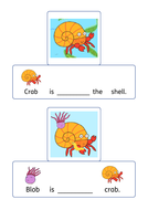 Sharing a Shell, ASD / SEN / EYFS / KS1. Basic literacy / position ...