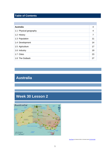 Australia - Regional Study | Teaching Resources
