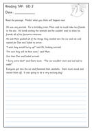 Year 2 - KS1 - Teacher Assessment Framework - Reading Evidence Sheet ...