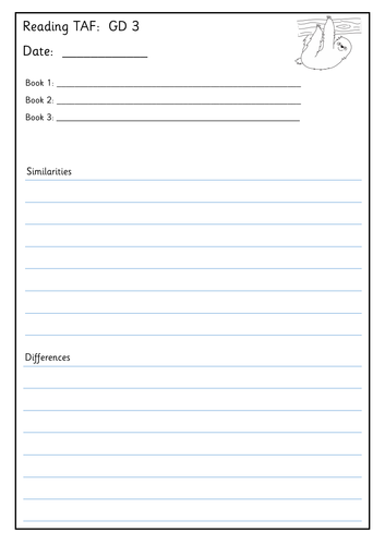 Year 2 - KS1 - Teacher Assessment Framework - Reading Evidence Sheet ...