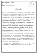 Year 2 - KS1 - Teacher Assessment Framework - Reading Evidence Sheet ...