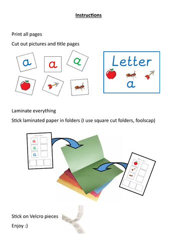 Phonics Alphabet Folder Activity Special Needs | Teaching Resources
