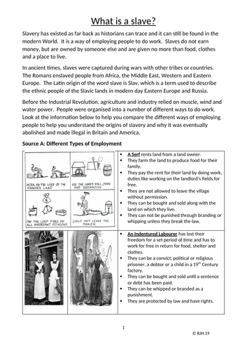 What is slavery and why was it abolished? | Teaching Resources