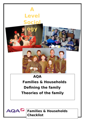 Sociology Theories of the Family booklet | Teaching Resources