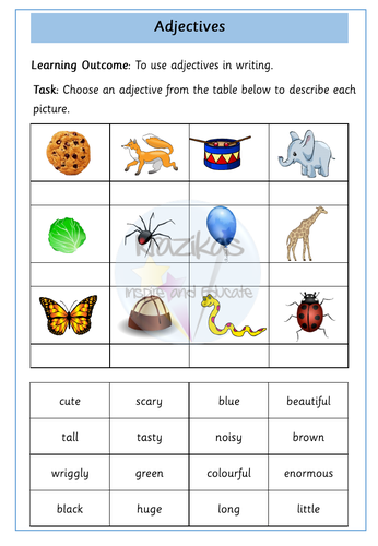 Adjectives | Teaching Resources