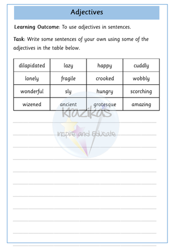 Adjectives | Teaching Resources