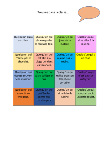 Ice breaker - Find someone who ..... - KS4/ KS5 | Teaching Resources