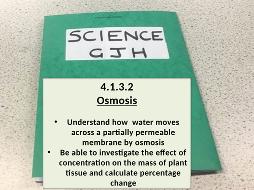 Osmosis (AQA GCSE Biology & Combined Science) | Teaching Resources