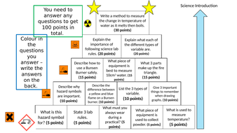 Introduction to Science Revision Pyramid | Teaching Resources