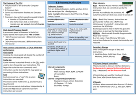 J276 OCR Computer Science Unit 1.1 Revision Sheets / Practice Questions ...
