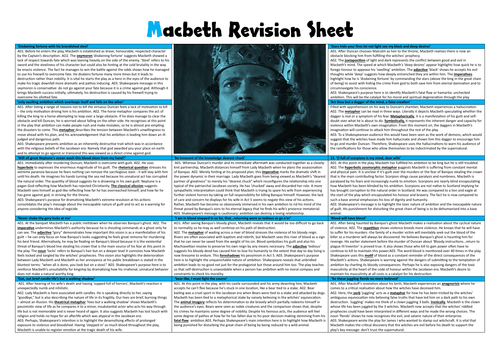 Macbeth Character Revision Flashcards 9-1 | Teaching Resources