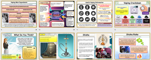 E-Cigs, Vaping and Shisha PSHE | Teaching Resources