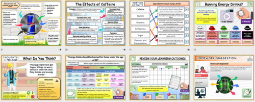 Energy Drinks and Caffeine PSHE | Teaching Resources