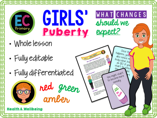 Girls' Puberty PSHE | Teaching Resources