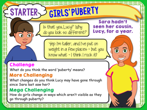 Girls' Puberty PSHE | Teaching Resources