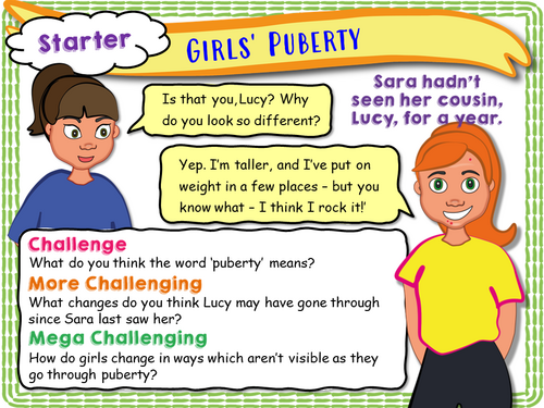 Girls' Puberty PSHE | Teaching Resources