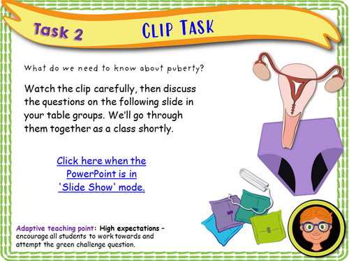 Girls' Puberty PSHE | Teaching Resources