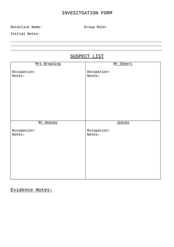 Mystery Writing - Lesson 1- Complete Murder Mystery Experience ...