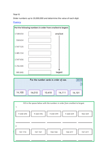Y6 Read, write, order and compare numbers to 10,000,000 | Teaching ... Y6 Read, write, order and compare numbers to 10,000,000 | Teaching ...