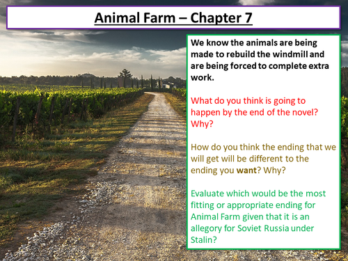 Animal Farm Chapter 7 | Teaching Resources