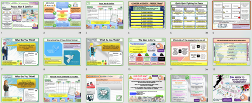 Peace War and Conflict | Teaching Resources