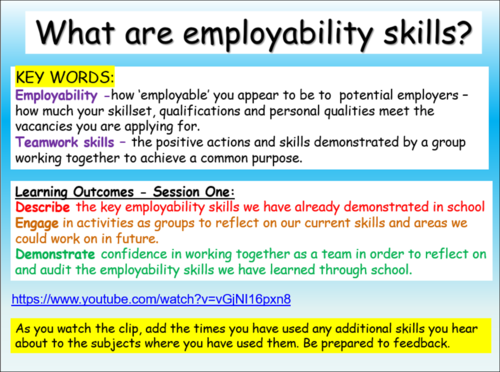 Employability Skills Careers | Teaching Resources
