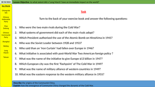 The Chinese Revolution: Rise of Mao Zedong | Teaching Resources